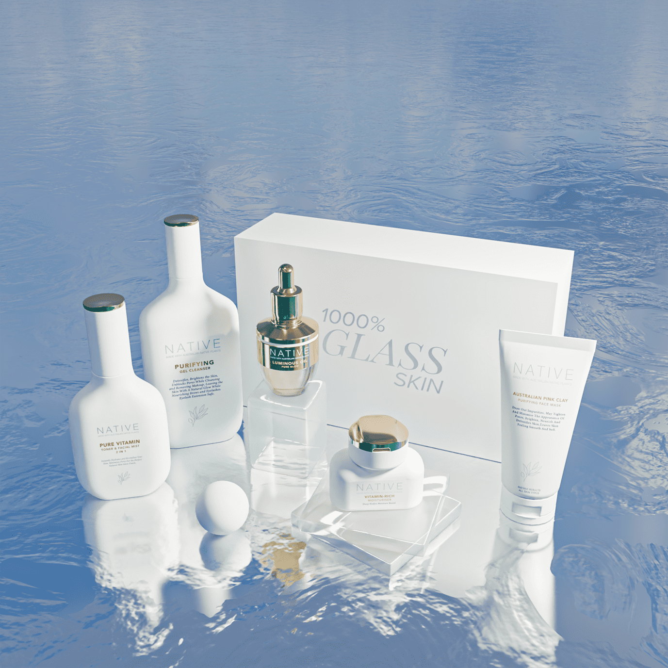 Glass Skin Box – Klara Cosmetics